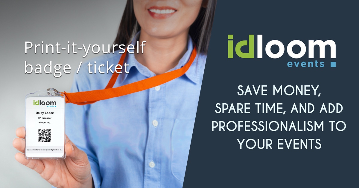 Print-it-yourself badge / ticket